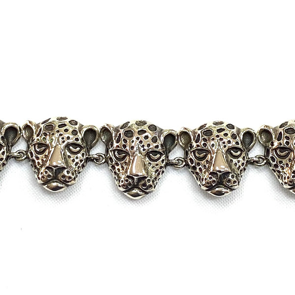 Striking Jaguars Design Silver Bracelet – Sergio's Silver From Taxco