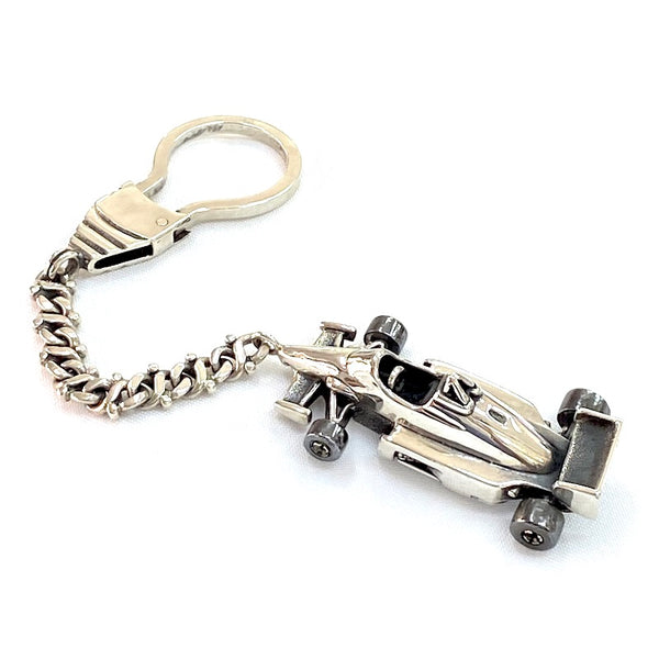Stunning Race Car Theme Keychain – Sergio's Silver From Taxco